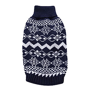 Cute Puppy Outfits for Girls Pet Sweater Christmas Feet Dog Two Pattern Snowflake Pet Clothes Small Boy Dog Clothes