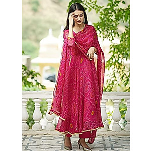 Elina fashion Indian Kurti for Womens With Pant & Dupatta | Rayon Printed Partywear Kurta & Kurtis Tops