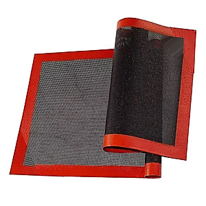 2 Pcs Baking Mat, 30x40cm Perforated Silicone Fiberglass Mat Biscuit Baking Pastry Baking Pan Mat Oven Liner Pad