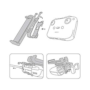 VCUTECH Drone RC Tablet Holder Compatible with DJI Mini 3 Pro, Mavic 3, Mavic 3 Classic, Mini 2, Mavic Air 2s, Air 2, for 4-12.9 inch iPad Tablet Mount, Drone Accessories(Upgraded Version)