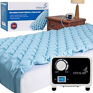 Circa Air Alternating Pressure Mattress for Bed Sores and Ulcers Relief - FSA/HSA Eligible Inflatable Air Pressure Pad with Quiet Pump, Medical Grade Mattresses for Hospital Beds