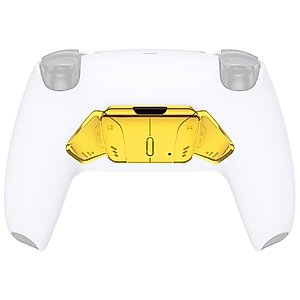 Chrome Gold Replacement Redesigned K1 K2 K3 K4 Back Buttons Housing Shell for PS5 Controller eXtremeRate RISE4 Remap Kit - Controller & RISE4 Remap Board NOT Included