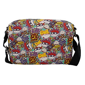 Nickelodeon Bag, Crossbody, Rugrats Characters and Quotes, Vegan Leather