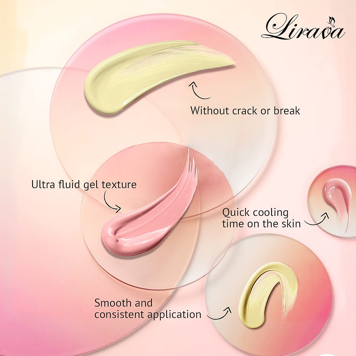 Lirava Waxing Kit Wax Warmer Hair Removal Home Wax Kit with All-Around Formula Target Different Type of Hair, Eyebrow Facial Armpit Bikini Brazilian Waxing At Home