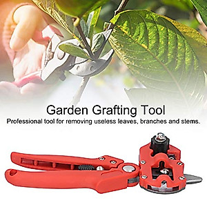 Tree Grafting with a Storage Bag ABS Material Graft Cutting Scissors Garden Grafting Tool Set More Effective for Removing Useless Leaves Branches and Stems(red)