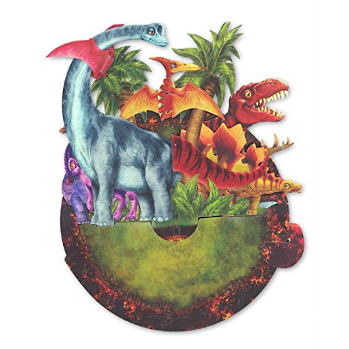Santoro Pirouettes Jurassic Dinosaurs 3D Pop Up Card