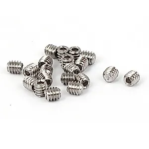 uxcell a16022300ux0219 M2x2mm Cup Point Hex Socket Grub Set Screws for Gear (Pack of 20)