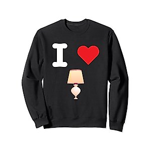 I Love Table Lamps Light Fixture Desk Nightstand Aesthetic Sweatshirt