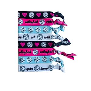 Volleyball Gift Hair Ties - Team & Coach Accessories, Volleyball Gear for Teen Girls