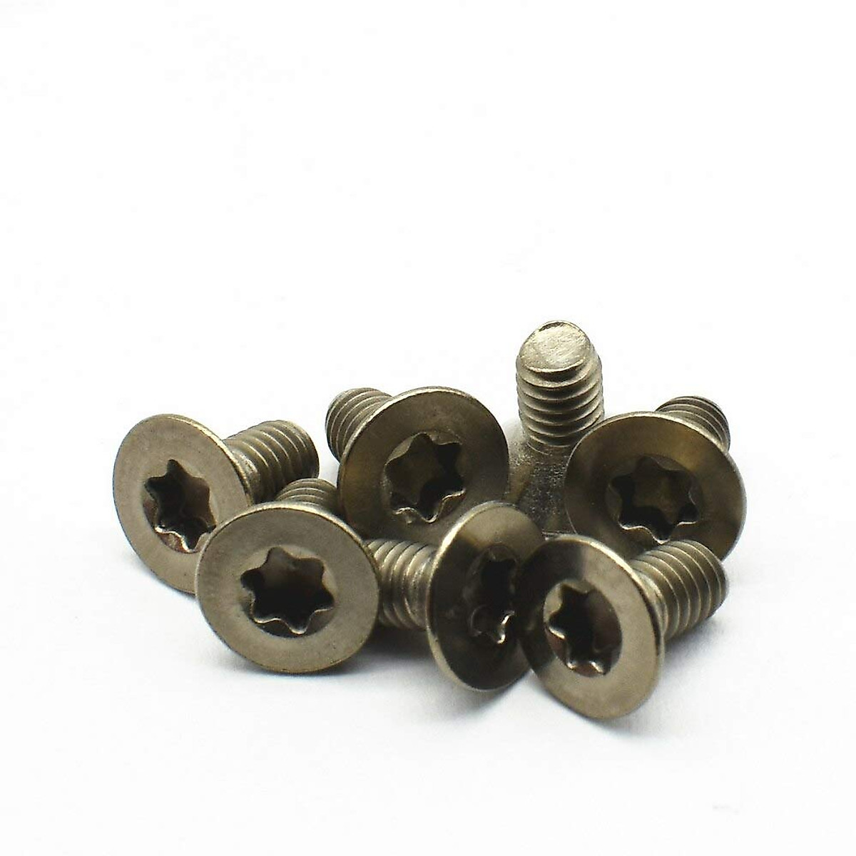 BOL-67626 Titanium Bolts M3 M1.6M2 M2.5 M4 M5 6 8 10 15 20mm Countersunk Torx Drive T5 T6 T8 T10 T20 Titanium Screws Ti Fastener 12pcs-(Dims: M5x35 mm T25)