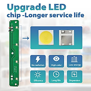 W11527432 W11387579 W11333374 Whirlpool Amana Compatible with Refrigerator Light Assy Module Brand W11042554 W11101384 Replacement