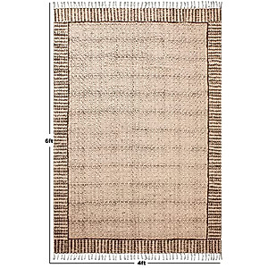 Pure Cotton Rug, Handmade Bohemian Rugs Home Decorative Boho Kilim Hand Woven Rag Rug Entryway Throw Rug for Doormat Bedroom Living Room Laundry Room Balcony 270x360 cm (9x12 Feet)