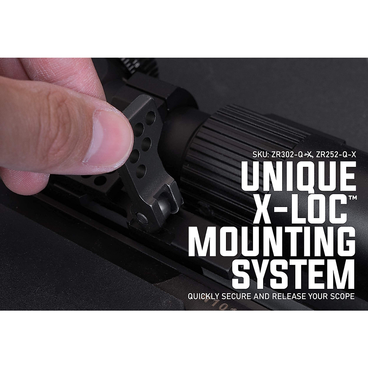 Monstrum G2 1-4x24 First Focal Plane FFP Rifle Scope with BDC Reticle | ZR302 Quick Release Scope Mount | Bundle