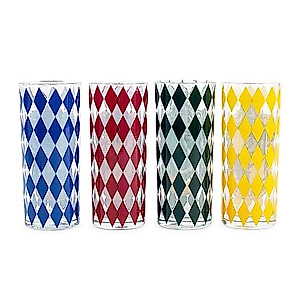 Silver Buffalo Harry Potter Hogwarts House Crests 4-Pack Tumbler Set, 10-Ounces