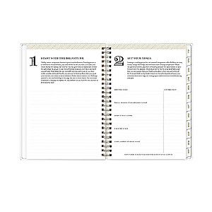 2023-2024 Day Designer Pebble Path Frosted Polypropylene Weekly/Monthly Academic Planning Calendar with Notes, 5-7/8" x 8-5/8", Black, July 2023 to June 2024, 142502