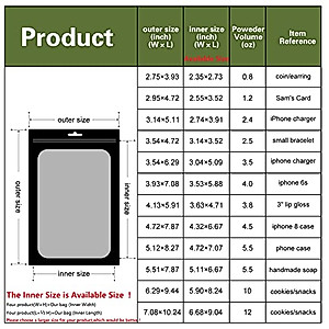 EONJOE 100-pack mylar packaging bags for small business sample bag smell proof resealable zipper pouch bags jewelry food Lip gloss eyelash phone case bracelet keychain package supplies etc -front frosted window -cute (Purple, 2.75×3.93 inches)