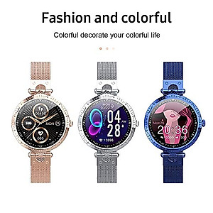 Smart Watch for Women,Fitness Tracker with Blood Pressure Heart Rate Waterproof Bluetooth Pedometer Sleep,Sport Activity Tracker Compatible for iOS Android Phones,(Silver Gray)