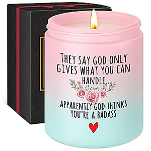 GSPY Scented Candles - Funny Get Well Gifts, Cancer Gifts for Women, Men - Chemo Gifts, Get Well Soon Gifts for Women, Best Friend - Breast Cancer Support, Encouragement Gifts, Surgery Recovery Gifts