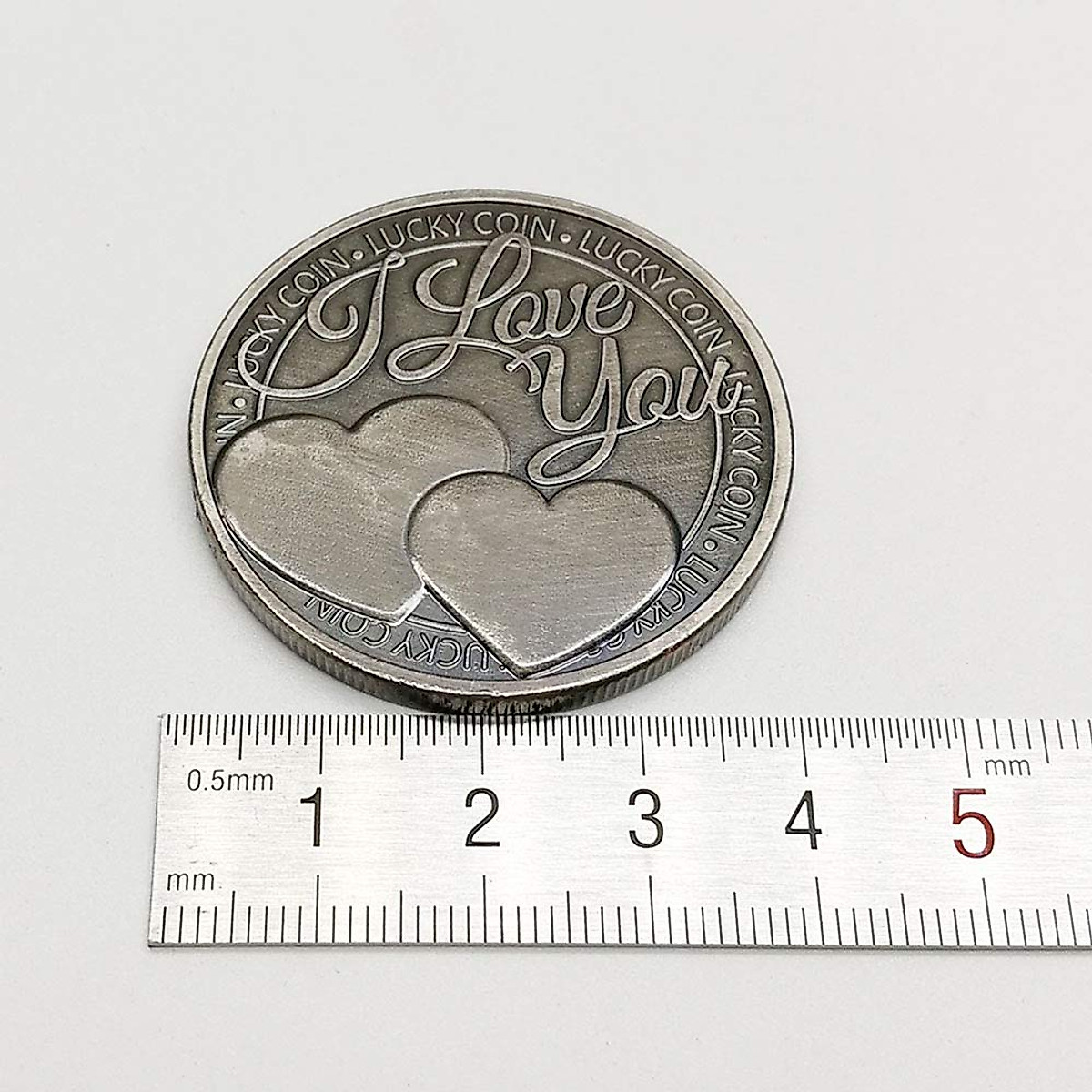 Lucky Love Coin I Love You Commemorative Coin, Commemorative Coin Lucky Love Words Romance Couple Collection Art Gifts Souvenir
