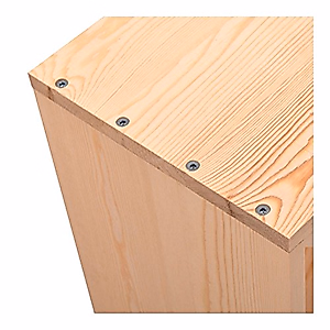 24 Bottles Holder Wine Rack Solid Wood Stackable Storage Cube Tabletop Champagne