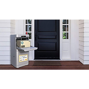 IGNIXIA Pack of 02 Package Delivery Sign Decals, Delivery Instructions for Amazon, Fedex, DHL, Ups, Usps Sign 10 x 7 inches Self Adhesive Sticker with Glossy Lamination