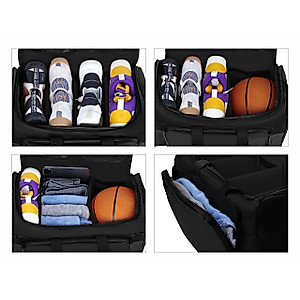 Sneaker Travel Bag for Men Shoe Bags for Travel Outdoor Sneaker Duffel Travel Bag Sports Gym Bag Basketball Sneaker Luggage Travel Bag sneaker bag for Travel with 3 Adjustable Divider Multi-functional