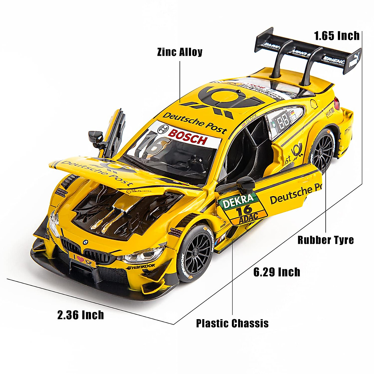 RMZ City Compatible for 1:32 Diecasting Alloy Car Model #16 M4 DTM Toy Car