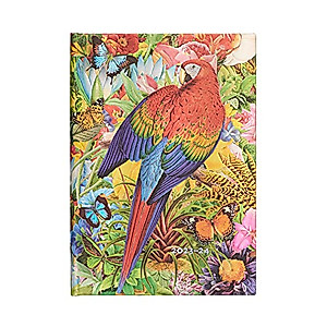 Paperblanks 18 Month Diaries 2023-2024 Tropical Garden | Horizontal | Midi (130 × 180 mm)