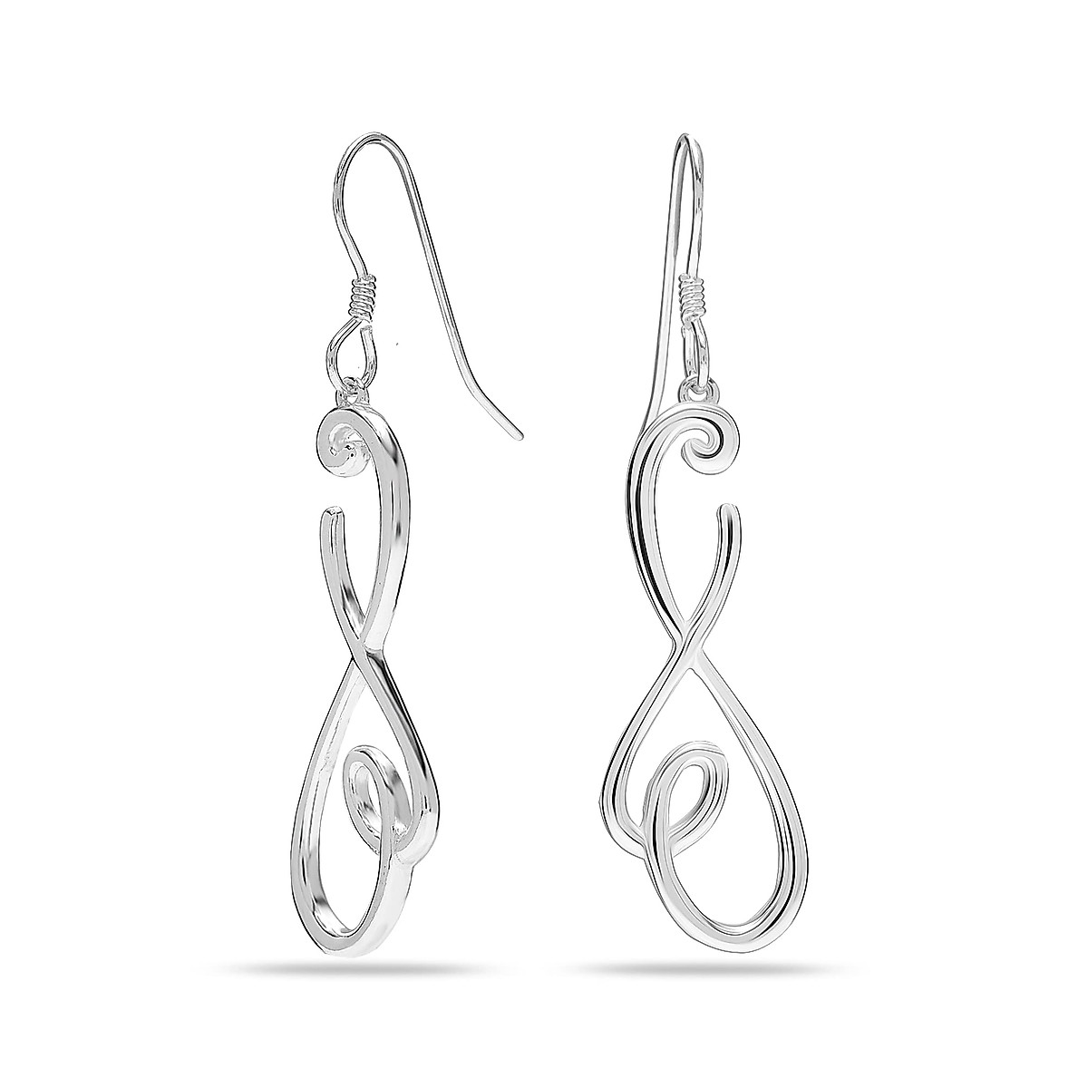 LeCalla 925 Sterling Silver Celtic Knot Dangle Earrings | Lightweight Hypoallergenic Teardrop Drop Earring for Women - 50mm