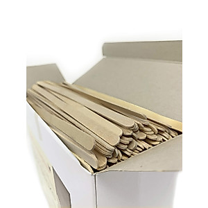 Makerstep 1000 Birch Wood Coffee Stirrers, 7 Inch Coffee Stir Sticks, Eco-friendly, Sturdy Wooden Sticks. Splinter Free, Round End. For Tea, Beverage, and Popsicle.