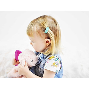 Baby Wisp 5 Tiny Tuxedo Hair Bows Baby Girls Toddlers - Macaroon Gift Set