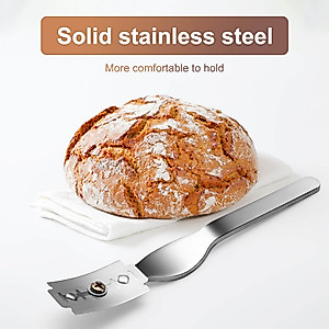 CICICO Sourdough Bread Lame Dough Scoring Tool, Solid Stainless Steel Sourdough Scoring Tool with 5 Razor Blades - Bread Scoring Tool & Lame Bread Tool, Bread Scoring Knife for Bread Baking.