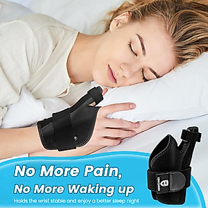 EDNYZAKRN Thumb Spica Splint, Thumb Stabilizer Brace for Arthritis Tendonitis Pain Relief, Wrist brace With Thumb Support Fits for Men and Women Left or Right Hand