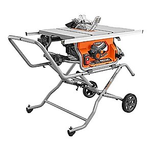 RIDGID 15 Amp 10 in. Portable Pro Jobsite Table Saw with Stand (Renewed)