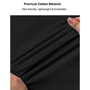 COOFANDY Men's Long Sleeve Button Down Shirts Casual Plaid Collar Dress Shirt Black X-Large