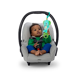 Bright Starts Tug Tunes On-The-Go Toy for Stroller and Carriers - Elephant - Unisex, Newborn +