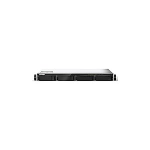 QNAP TS-435XeU-4G-US 4 Bay High-Speed Short Depth Rackmount NAS with M.2 NVMe SSD, Quad Core Marvell Octeon CPU, 4GB DDR4 Memory, Dual 2.5GbE (2.5G/1G/100M) and 10GbE Network Connectivity (Diskless)