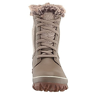 Bogs Womens Arcata Boot Snow, Cozy Cheveron-Taupe, 11