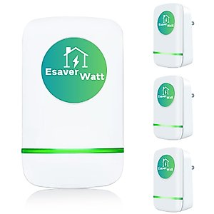 Esaver Watt Energy Saving Device Electricity Saving Power Box Pro Power Saver for Home Office Market Equipment - US Plug 90v-250v 30kw (4 Pack)