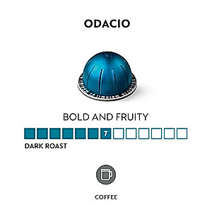 Nespresso Capsules VertuoLine, Odacio, Dark Roast Coffee, 30 Count Coffee Pods, Brews 7.77 Ounce (VERTUOLINE ONLY)