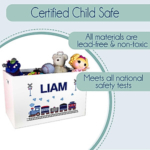 My Bambino Personalized Toy Storage Box and Bin Newborn Gift (Princess)