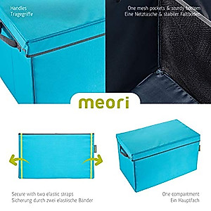 meori Storage Box with Lid, Large, Azure Blue