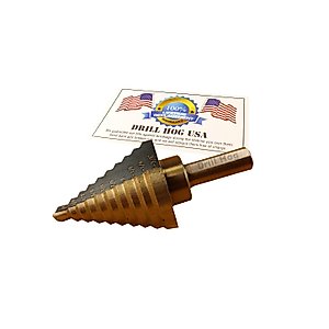 Drill Hog Step Drill Bit 1/4"-1-3/8" Molybdenum M7 USA