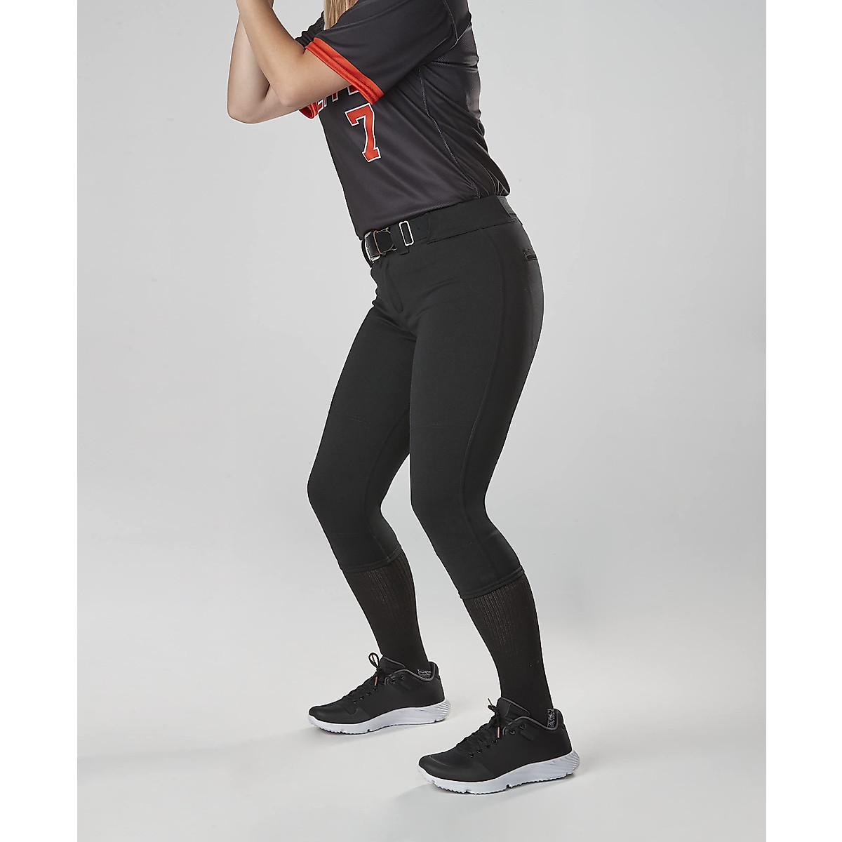EvoShield Women's Standard Standout Fastpitch High Rise Pant, Black, Small