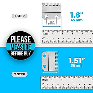 Professional set of 10 semi-metal black clipper guards, compatible with most Wahl clippers and ranging from 1/16" to 1",