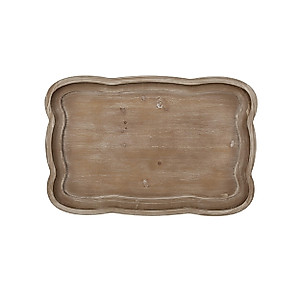 Christopher Knight Home Esther French Country Accent Table with Rectangular Top, Natural + Distressed White