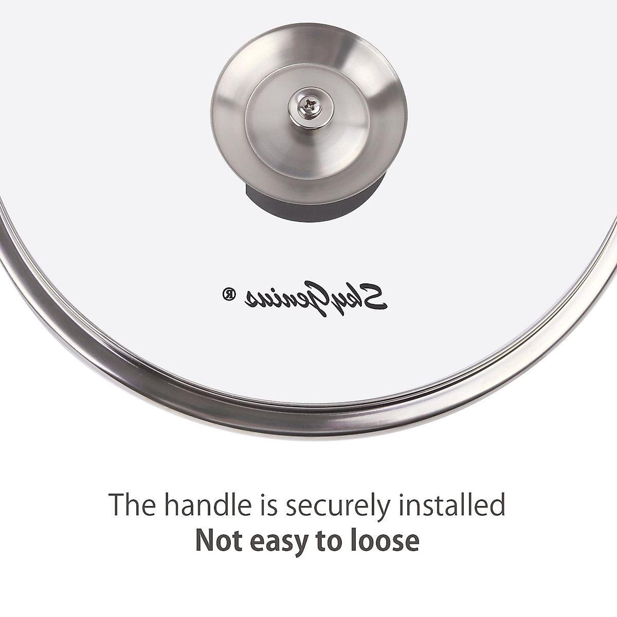 9 inch Tempered Glass Lid for Instant Pot - 6 Quart, Universal Pan or Pot Cover W/Spoon Holder