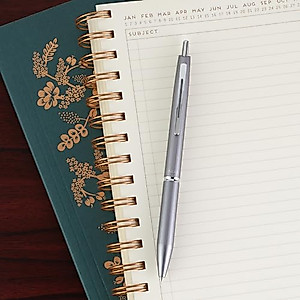 PILOT Acroball 1000 Ultra-Premium Refillable & Retractable Ball Point Pen, Gray Barrel, Fine Point, Black Ink, Single Pen (13659)