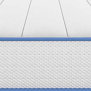 Nautica Home, 6" Relieve Innerspring Hybrid Mattress, Quilted Memory Foam Cover, High Density Comfort Latex Foam Layer with Bonnell Support Coil Springs Base