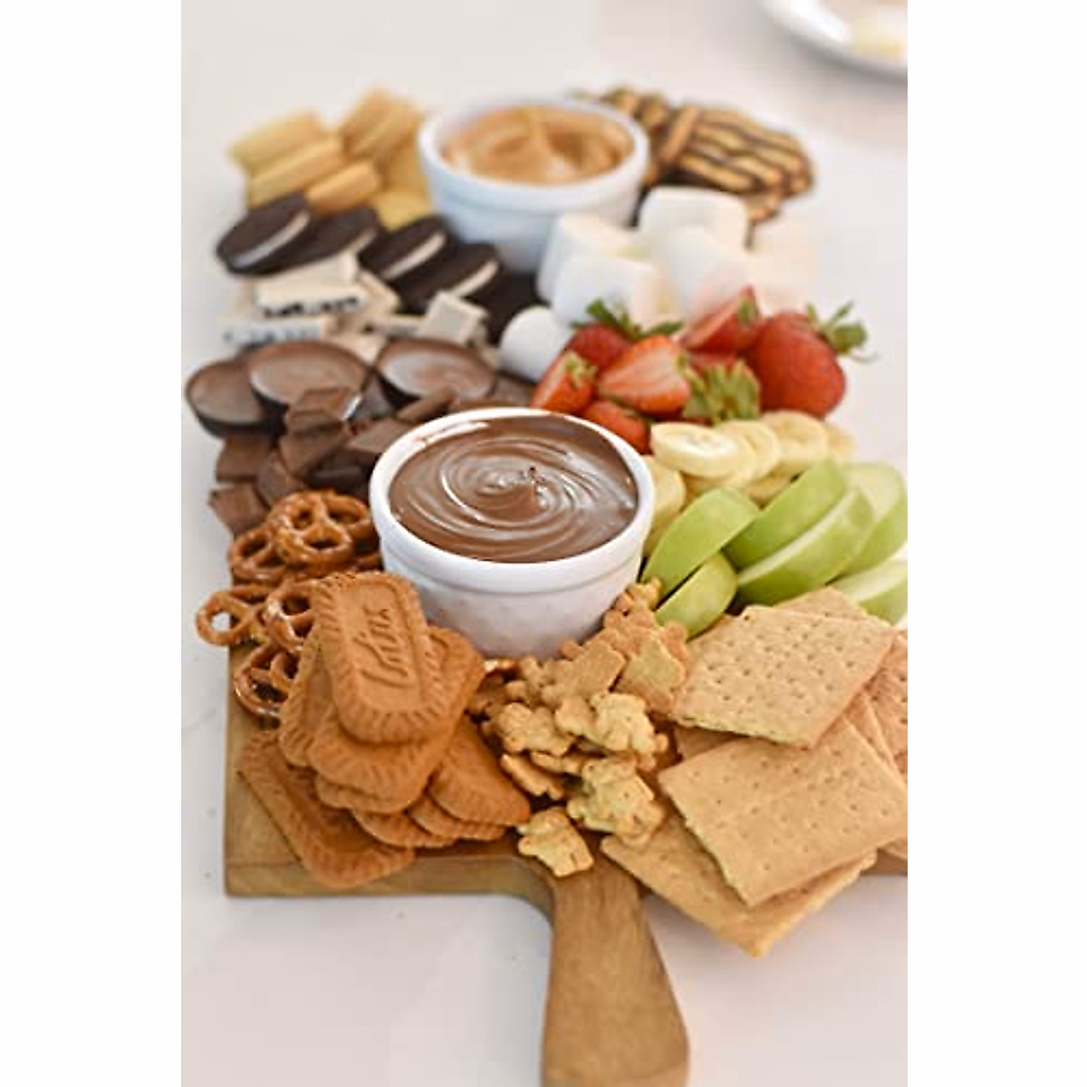 Mud Pie Wooden S'mores Map Board Set, Brown, 9" x 21.5"